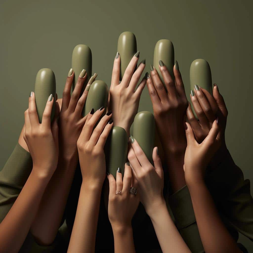 Unveiling the Chic: Why Military Green Nail Polish is Your Next Style ...