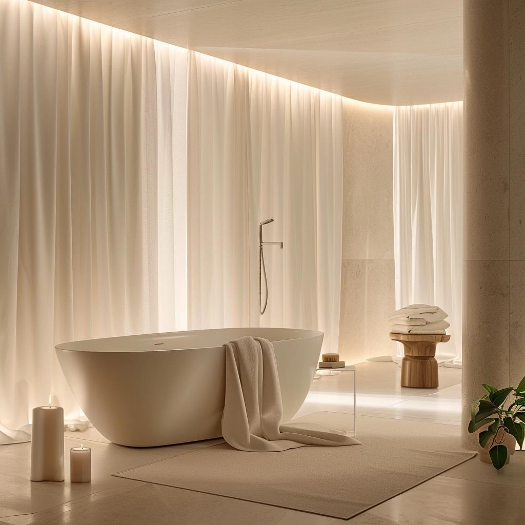 Unlock the Bathroom's Hidden Charm Unveiling Stunning Curtain Ideas.