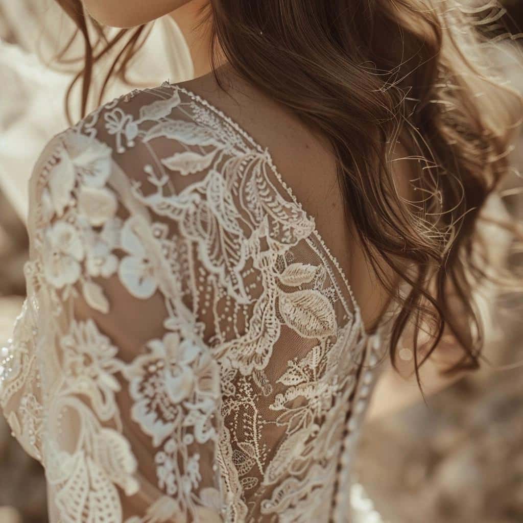 You Won't Believe How Stunning This Boho Lace Wedding Dress Really Is.