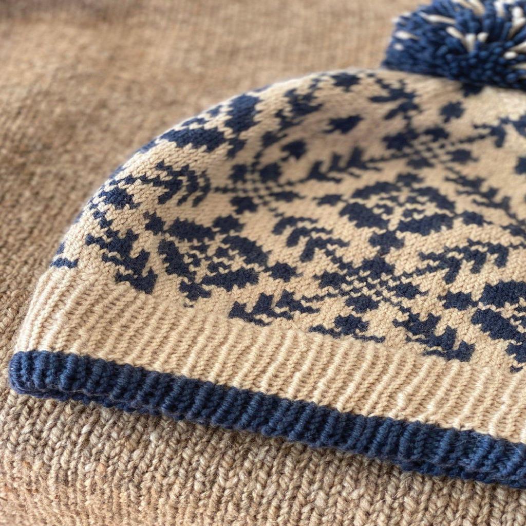 Cozy Winter Companion A Stylish Knitted Hat for Chilly Days.