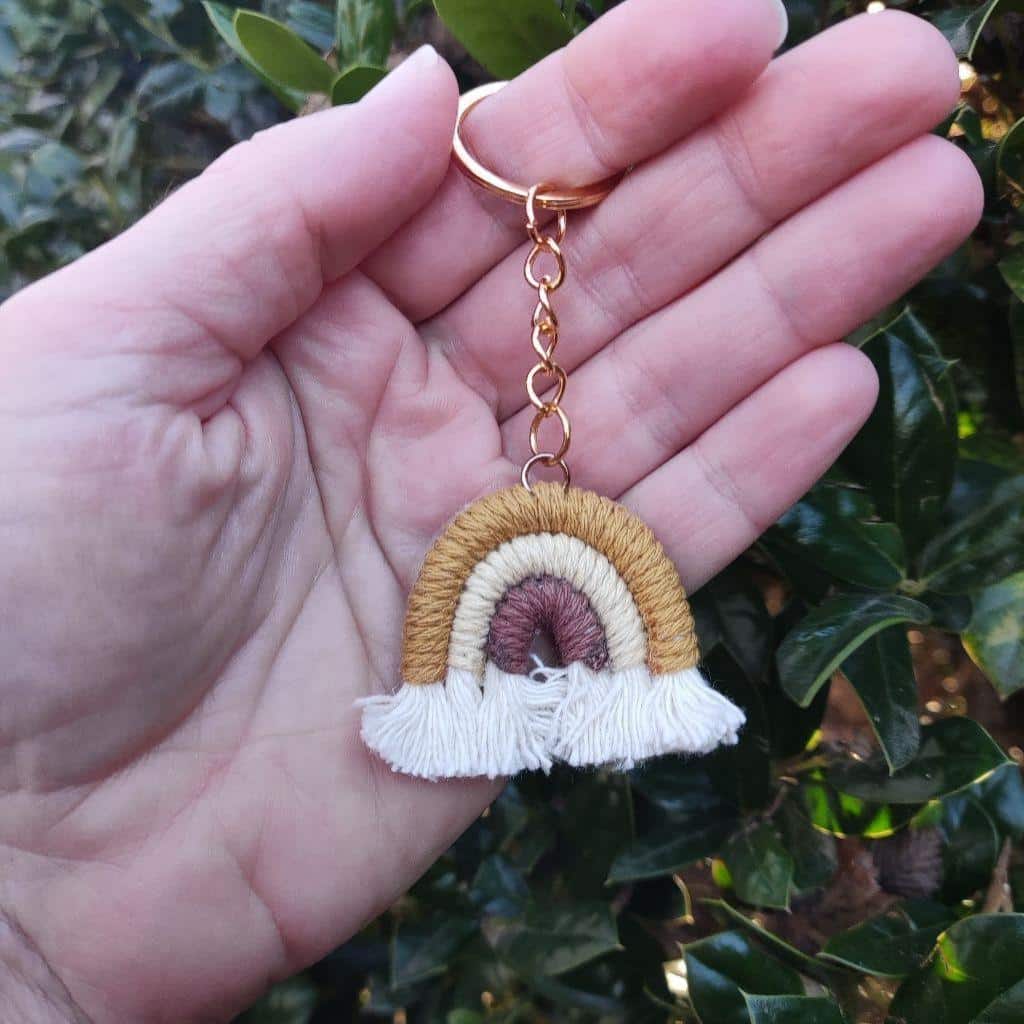 Macrame Elegance Key Holder Crafted for Everyday Chic.