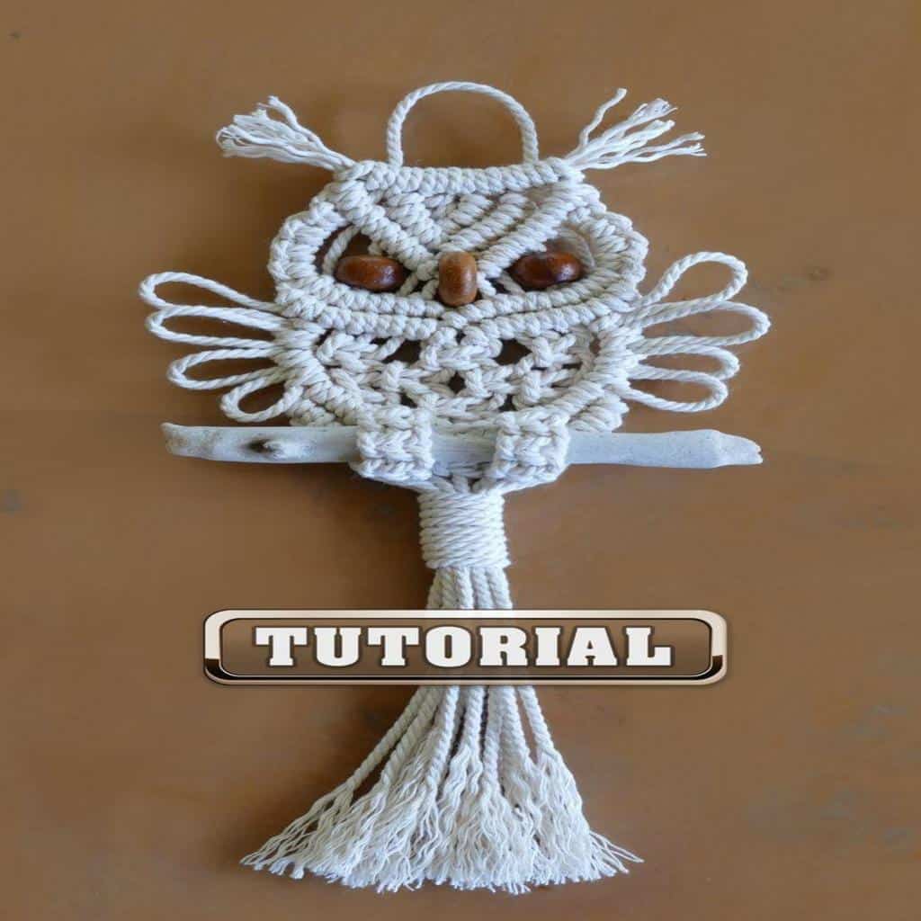 Macrame Owl Decor A Unique Handcrafted Piece for Your Cozy Home.