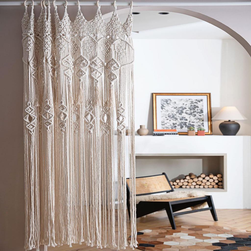 Stunning Macrame Curtains Transforming Any Space Into a Serene Oasis.