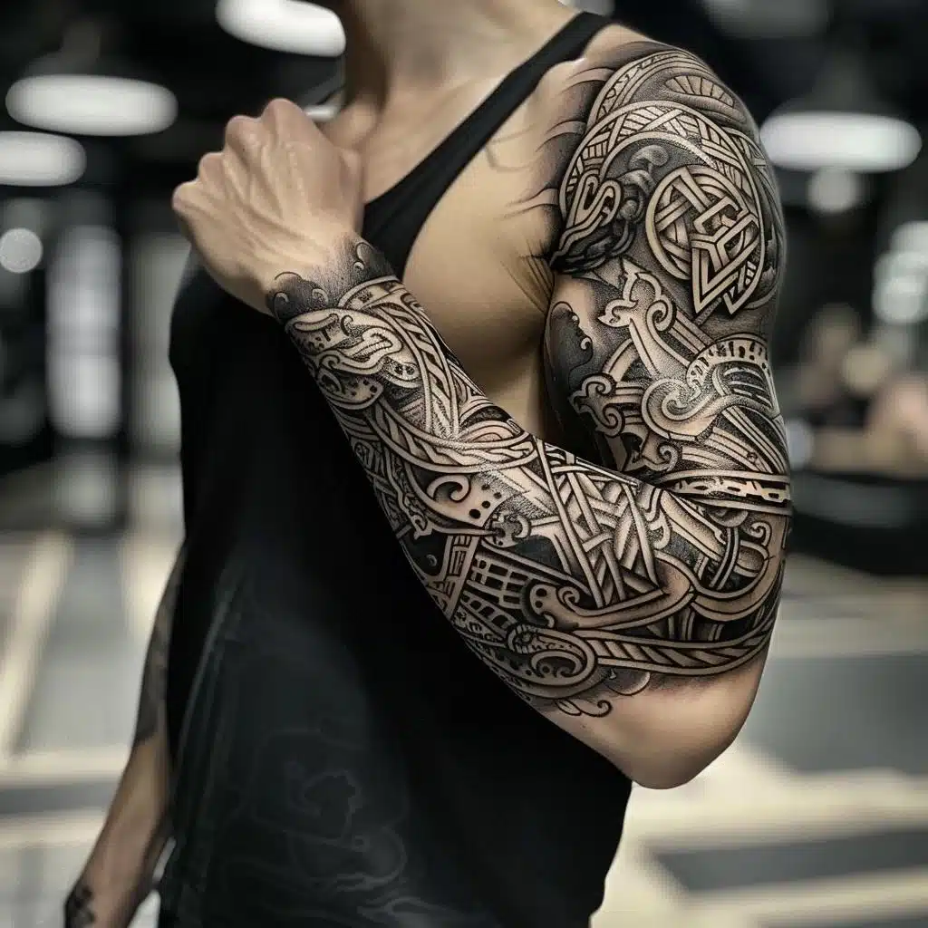 13 Eye-Catching Men's Sleeve Tattoo Ideas That Make a Statement - Fun Shop