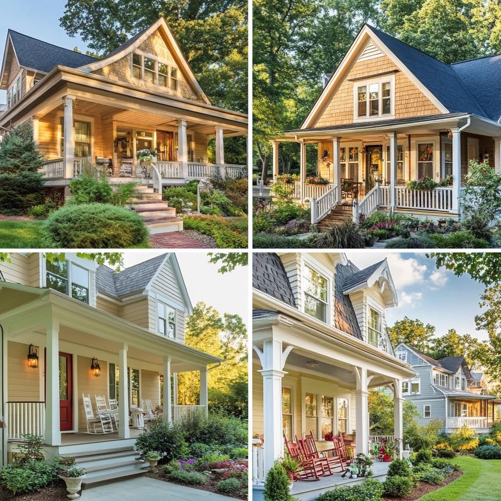 35 Simple House Facades with Porches for Cozy Living