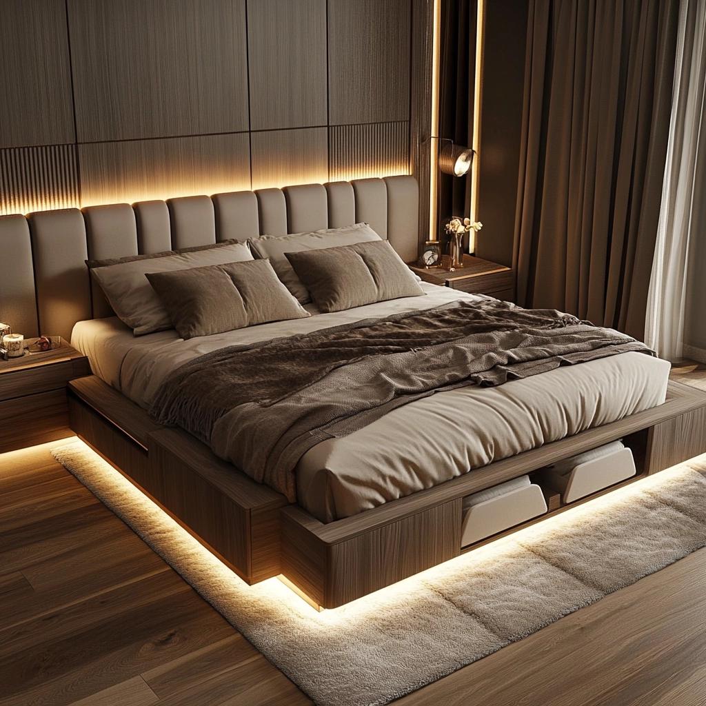 Modern Double Beds: Types and 50 Stylish Models for Sleep