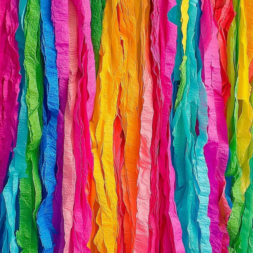 Crepe Paper Curtains: 60 Colorful Decoration Ideas