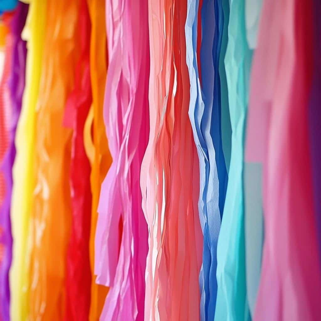 Crepe Paper Curtains: 60 Colorful Decoration Ideas