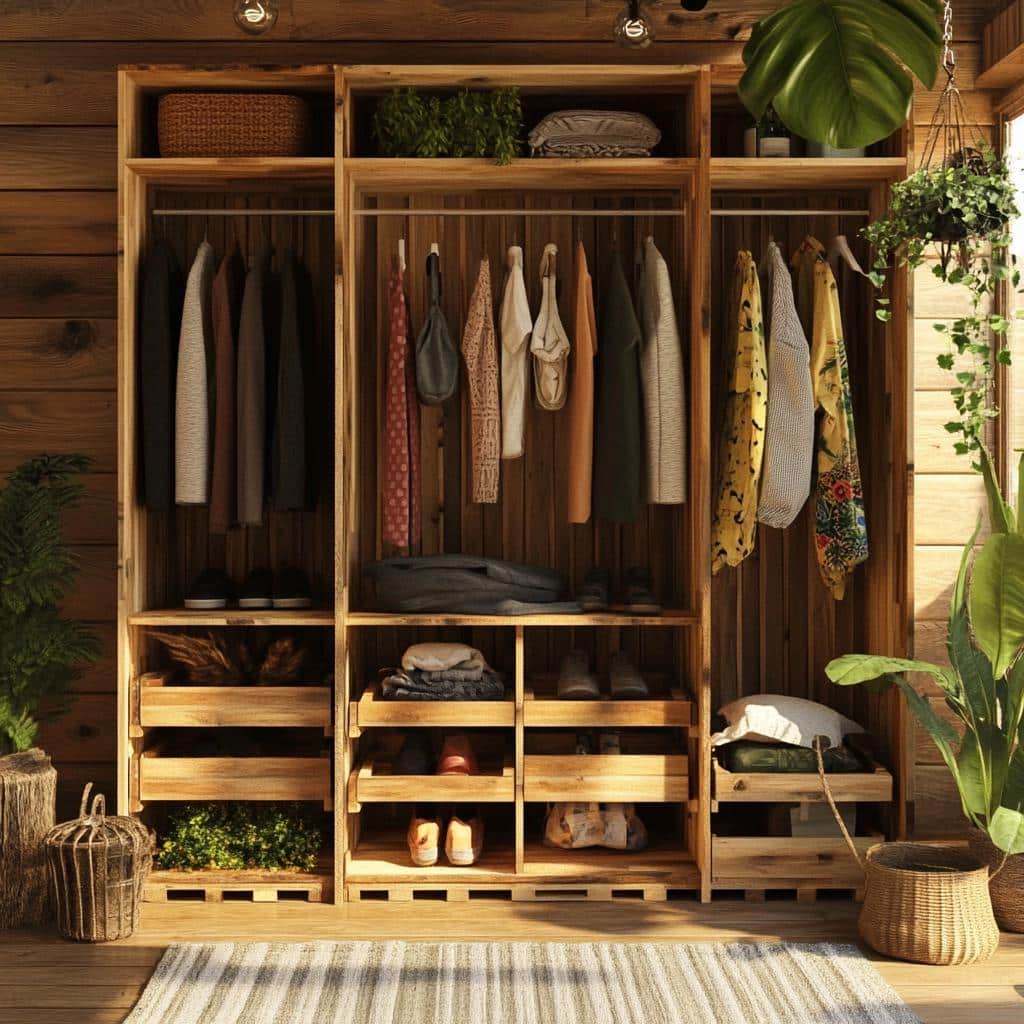 How to Make a Pallet Wardrobe: 50 Creative Storage Ideas