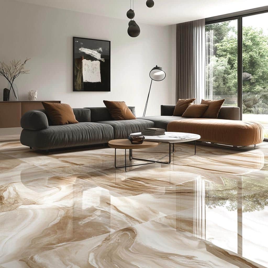 50 Models That Prove the Versatility of Porcelain Tile for Living Rooms