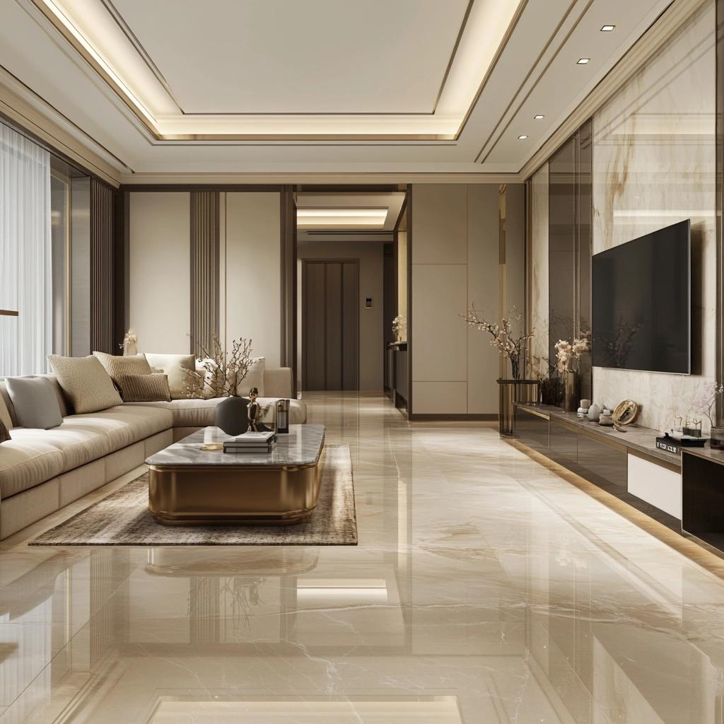 50 Models That Prove the Versatility of Porcelain Tile for Living Rooms