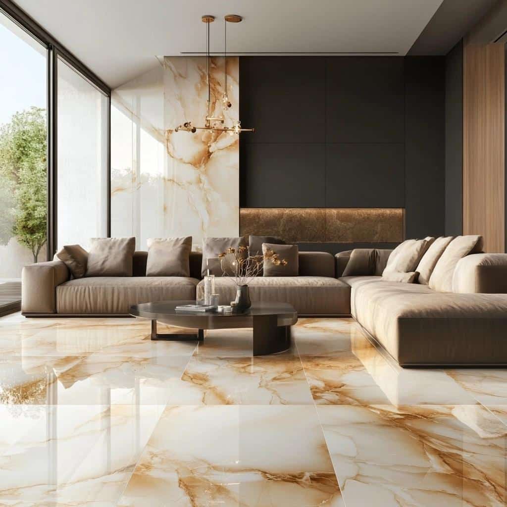 50 Models That Prove the Versatility of Porcelain Tile for Living Rooms