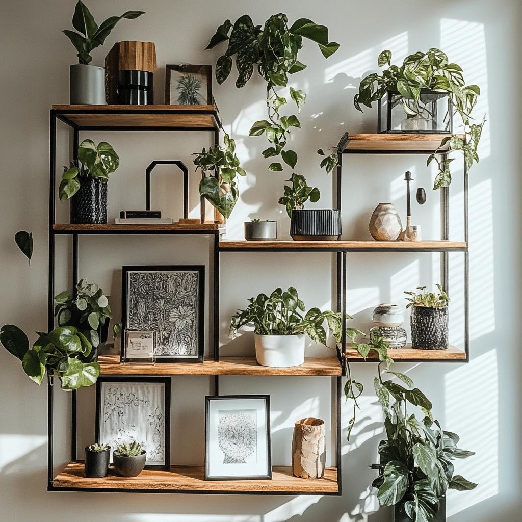 80 Beautiful Shelf Designs for Your Living Room that Bring Comfort and ...