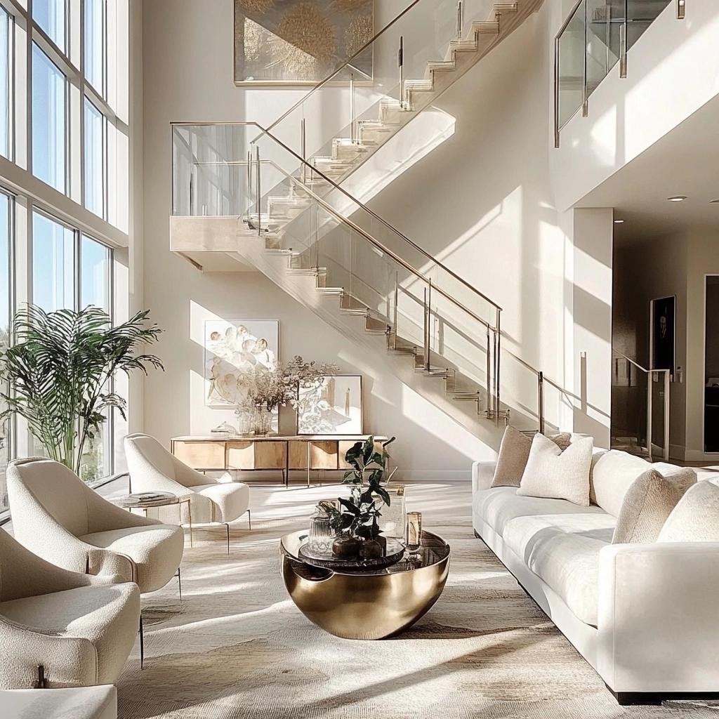 65 Stunning Living Room Designs Featuring Stairs