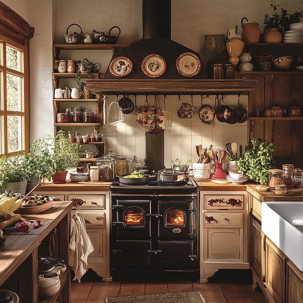 Charming Rustic Kitchen Ideas with Wood-Fired Ovens