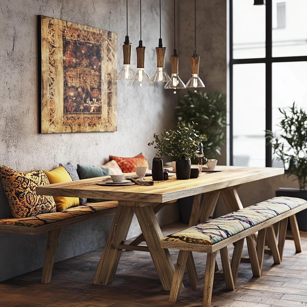 30 Inspiring Ideas for Incorporating Benches with Dining Tables in Your Home