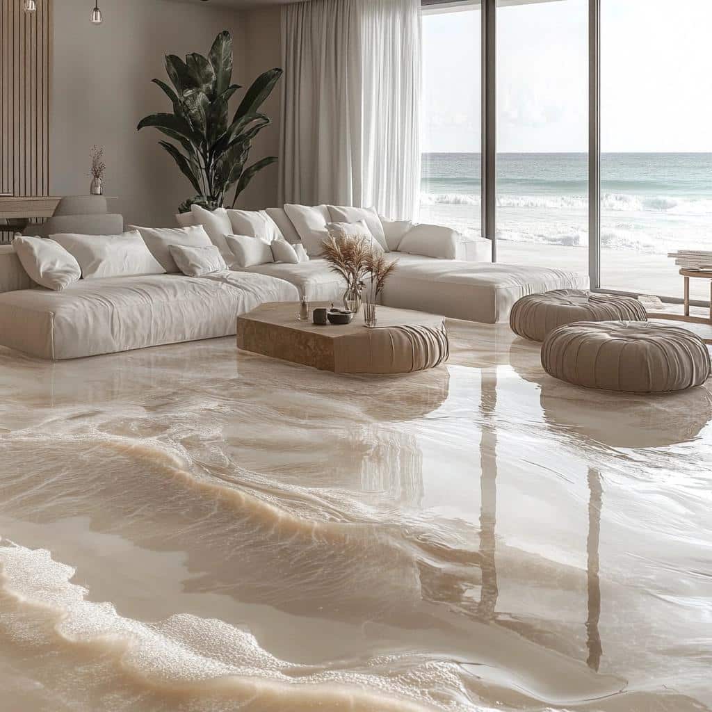 Liquid Porcelain: The Shiny Grout-Free Floor for Your Home