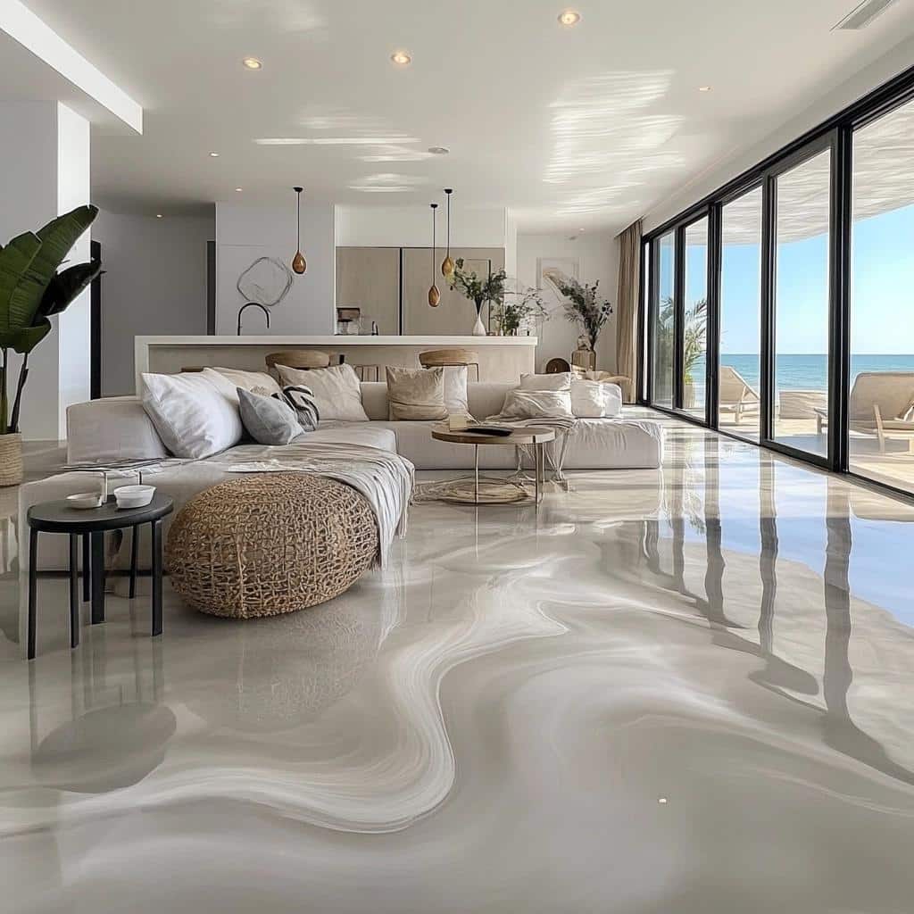 Liquid Porcelain: The Shiny Grout-Free Floor for Your Home