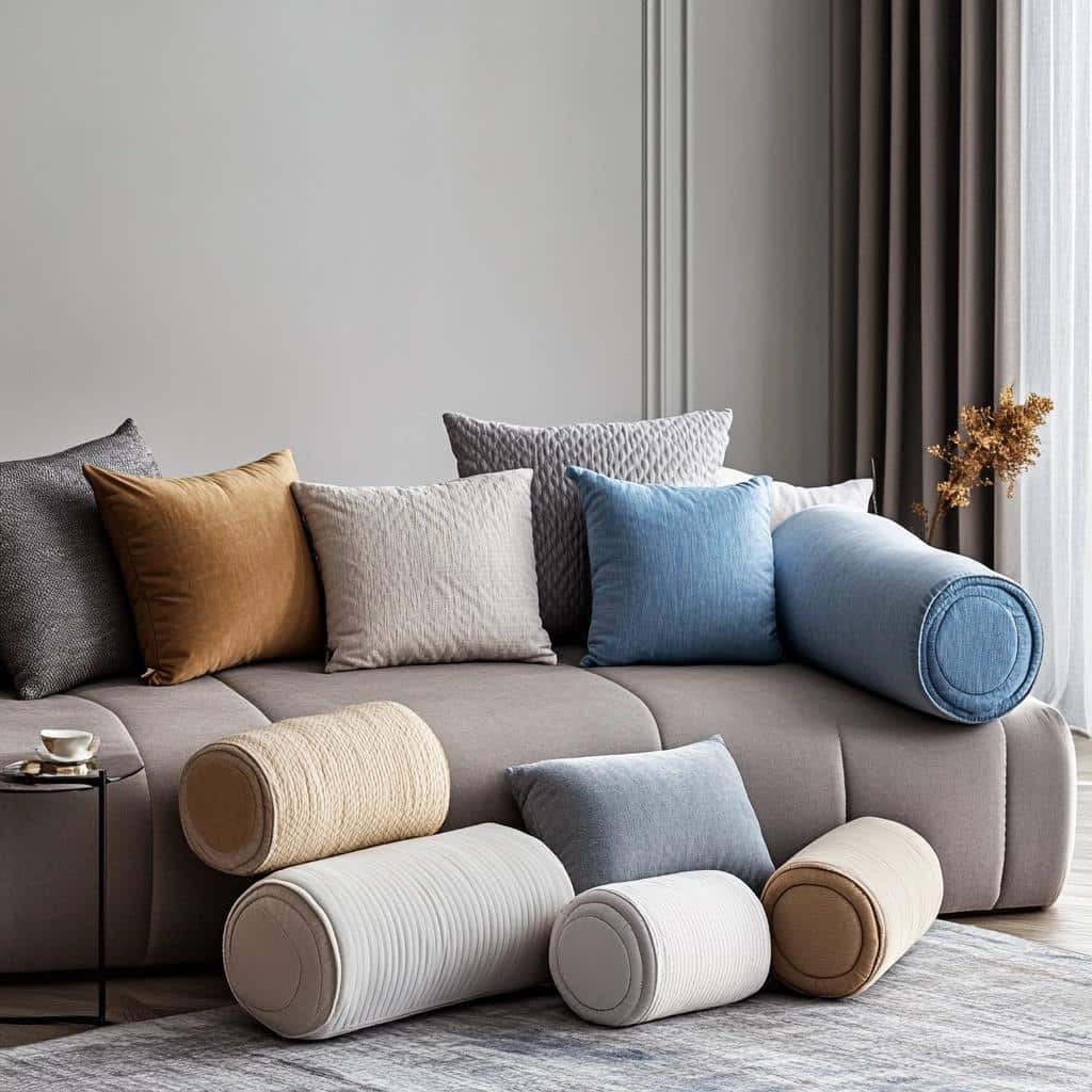 20 Beautiful and Comfortable Roll Pillow Ideas for Your Home Decoration