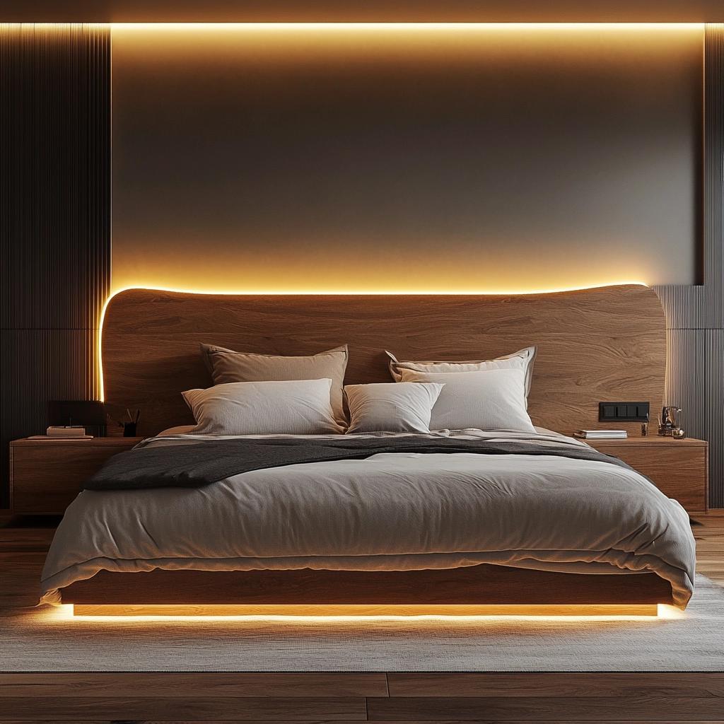 22 LED Headboard Ideas to Make Your Bedroom Gorgeous
