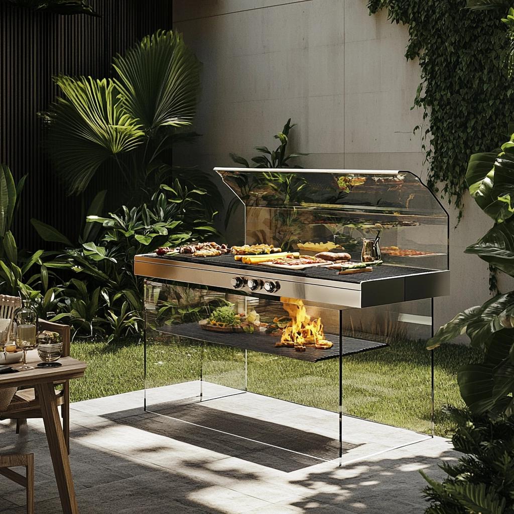 Glass Barbecue: Modern Style for Your Cookouts