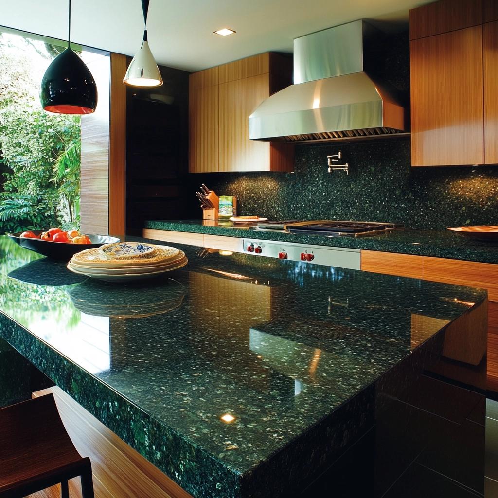 Incredible Ideas: 60 Ways to Use Ubatuba Green Granite in Your Home