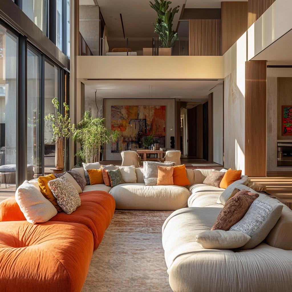 30 Integrated Design Ideas with Island Sofas