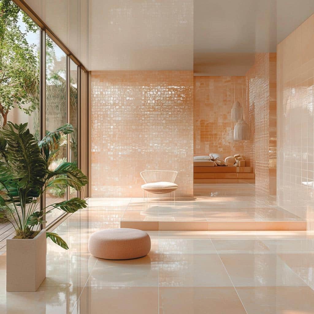 Peach Fuzz: 6 Options for Peach-Colored Tiles to Embrace the Trend