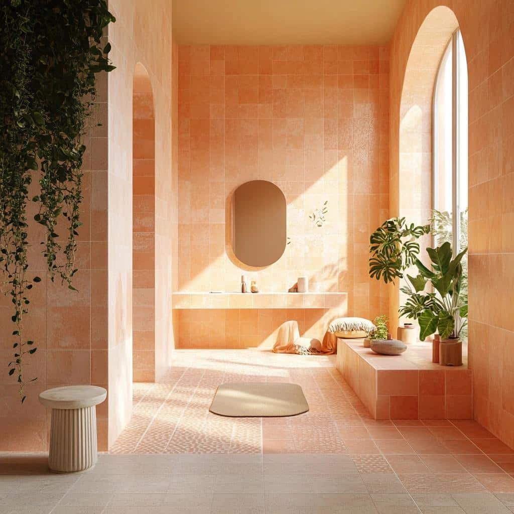Peach Fuzz: 6 Options for Peach-Colored Tiles to Embrace the Trend
