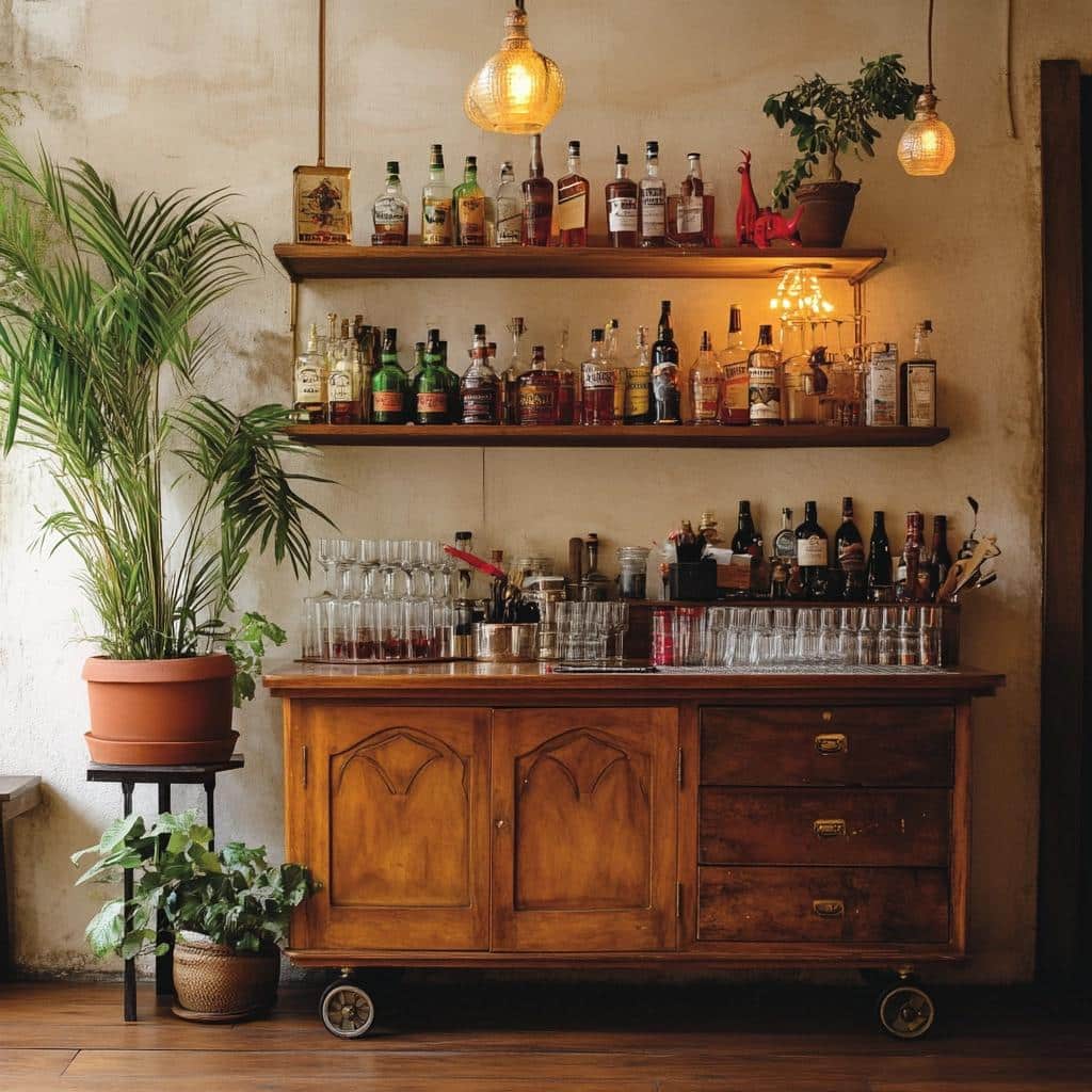 Transform Your Space: 57 Amazing Ideas to Set Up a Home Bar at Home!