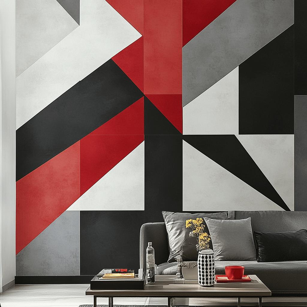 GEOMETRIC WALL: 70 INSPIRATIONS TO DECORATE YOUR CORNER